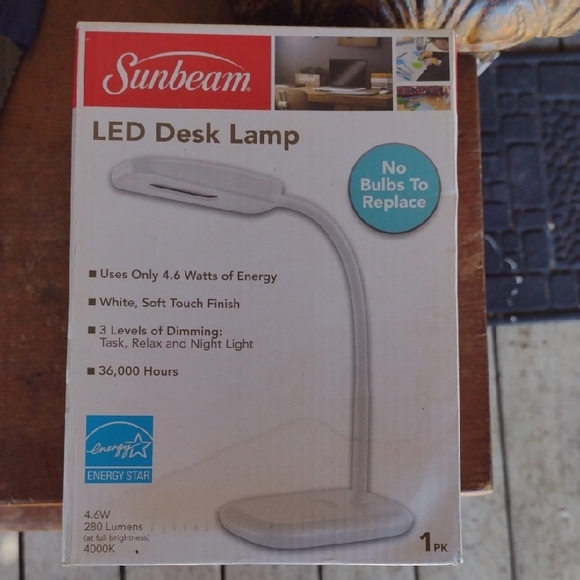 Sunbeam | Office | Sunbeam White Led Desk Lamp | Poshmark